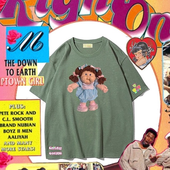 cabbage garden | Tops | Cabbage Patch Kids Matcha Tee 0 Cotton Original ...